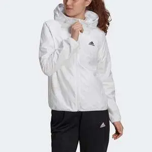 Adidas Logo Solid Color Woven Zipper Hooded Jacket
