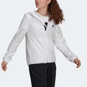 Adidas Logo Solid Color Woven Zipper Hooded Jacket