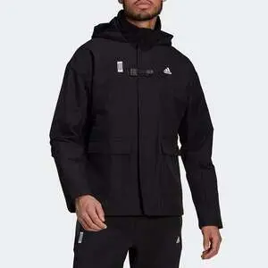 Adidas Hooded Jacket With Drawstring And Logo Detail