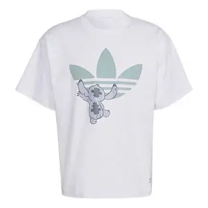 Adidas Originals X Disney Crossover Cartoon Pattern Printing Short Sleeve Couple Style White - Default Color
