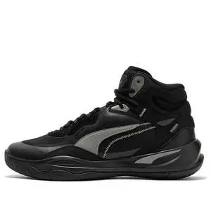 PUMA Playmaker Pro Mid Sneakers - Black