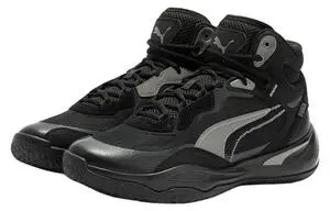 PUMA Playmaker Pro Mid Sneakers - Black