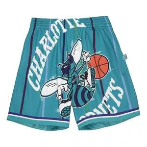 Mitchell & Ness X Nba Charlotte Hornets Big Face Basketball Shorts