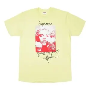 Supreme Fw18 Madonna Terra Cotta T-shirt - Yellow