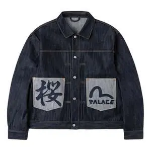 PALACE X Evisu Type 2 Denim Jacket - Indigo