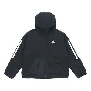 Adidas 3-stripes Hooded Winter Jacket - Black