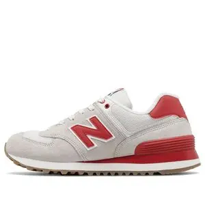 NEW BALANCE 574 Low Top Sneakers - Grey/red