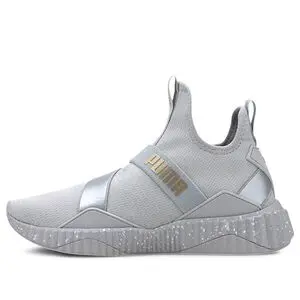 PUMA Defy Mid Metal High Rise Silver Sneakers - Grey
