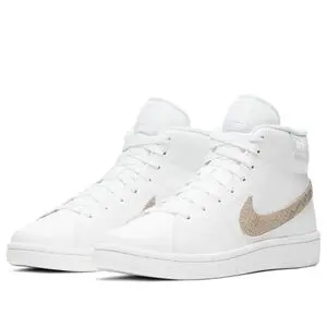 Nike Court Royale 2 Mid Snakeskin Swoosh Sneakers - White