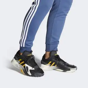 Adidas Streetball "collegiate Gold" High Top Sneakers - Black