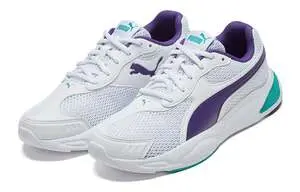 PUMA 90s Runner Athletic Sneakers - White/purple