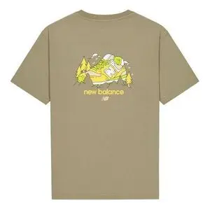 NEW BALANCE New Balance Shoe Graphic T-shirt Asia Sizing 'khaki' Khaki