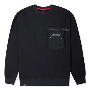 CONVERSE Pullover With Chest Pocket - Black