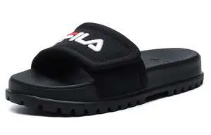 FILA Flat Heel Sports Slides With Logo Detailing