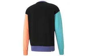 PUMA Graphic Crew Neck Colorblock Sweater