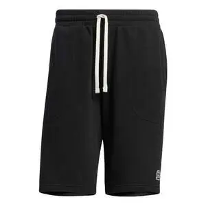 Adidas Neo Solid Color Lacing Casual Straight Shorts - Multi-color