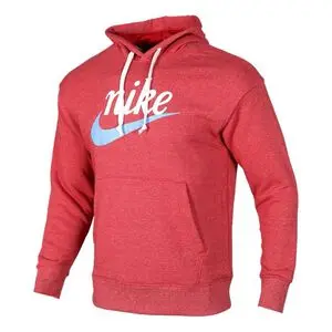 Nike Heritage Logo Printing Pullover - Red
