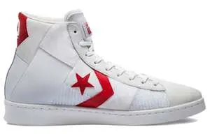CONVERSE Pro Leather High Top Sneakers - Ivory/red