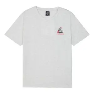NEW BALANCE New Balance Logo Embroidered Round Neck Short Sleeve Gray T-shirt Grey