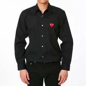 Play Comme Des Garcon Red Emblem Button Down