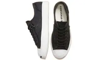 CONVERSE Jack Purcell Faux Fur-lined Leather Sneakers