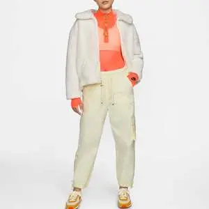 Nike Lamb's Wool Lapel Jacket - White