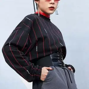 JORDAN Vertical Stripe Pullover