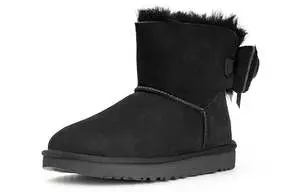 UGG Classic Dudble Bow Mini Boots - Black