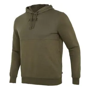 PUMA Solid Color Sports Knit Hoodie - Army Green