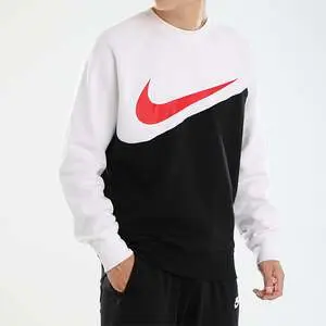 Nike Swoosh Crewneck Pullover - Blackwhite
