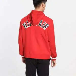 Nike Alphabet Hooded Zipper Fleece Jacket