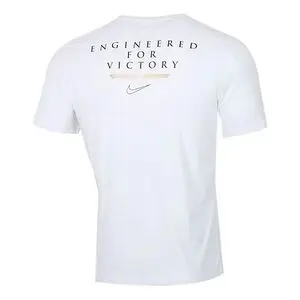 Nike Dri-fit Engineered For Victory Basketball Short Sleeve - White