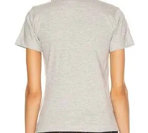 Play Comme Des Garcon Large Red Heart Logo T-shirt - Grey