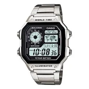 Casio G-shock Digital Stainless Steel Watch - Silver