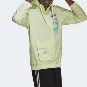 Adidas Alphabet Logo Hooded Windbreaker Jacket