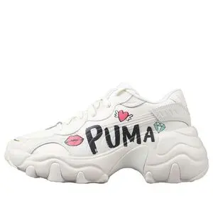 PUMA Pulsar Wedge Sneakers - White/pink