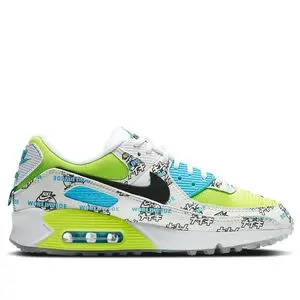 Nike Max 90 'worldwide Katakana Logo' Sneakers - White/blue/yellow