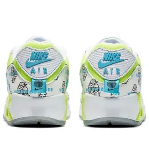 Nike Max 90 'worldwide Katakana Logo' Sneakers - White/blue/yellow