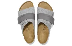 BIRKENSTOCK Kyoto Felt Sandals - Grey/brown