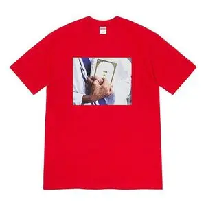 Supreme Fw19 Week 7 Bible Tee Printing Short Sleeve - Red
