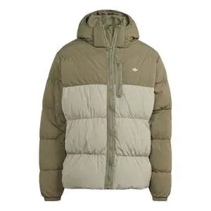 Adidas Originals Down Regen Adv Puffer Jacket - Olive Green/beige