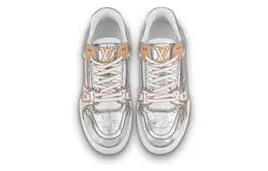 LOUIS VUITTON Trainers - Silver/orange/white