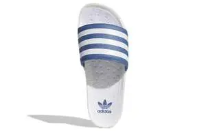 Adidas Adilette Boost Slides - White/blue