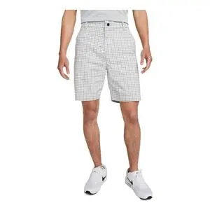 Nike Classic Plaid Pattern Button Straight Shorts