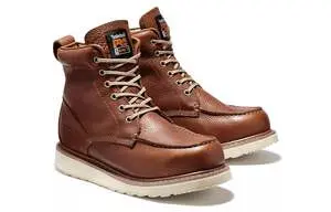 Timberland Wedge 6 Inch Work Boots - Brown