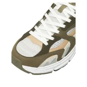 A BATHING APE Shark Sta #2 Sneakers - Olive Green/multicolor