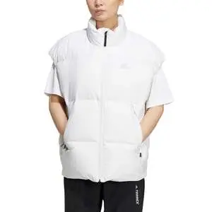 Adidas Padded Down Vest With Stand Collar