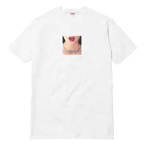 Supreme Ss18 Necklace Tee Printing Short Sleeve - White