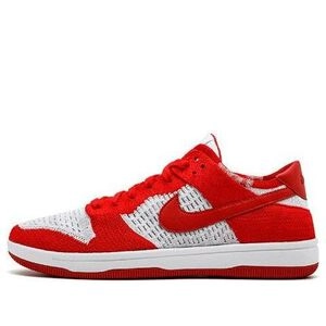 Nike Dunk Low Flyknit "university Red - Red/grey