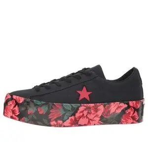 CONVERSE One Star Ox Platform Sneakers - Black/red